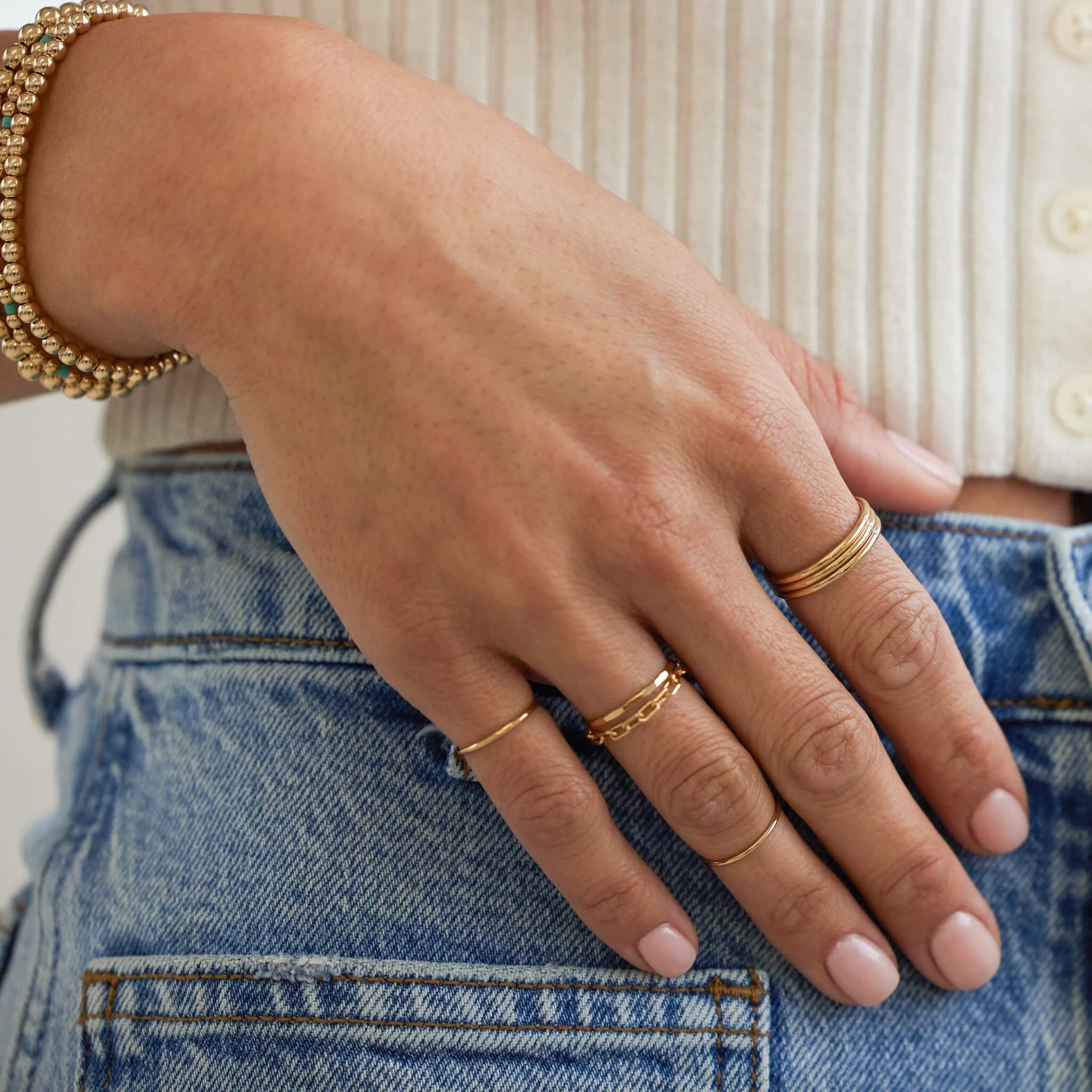 Paperclip Chain Ring – Hayden B. Jewelry