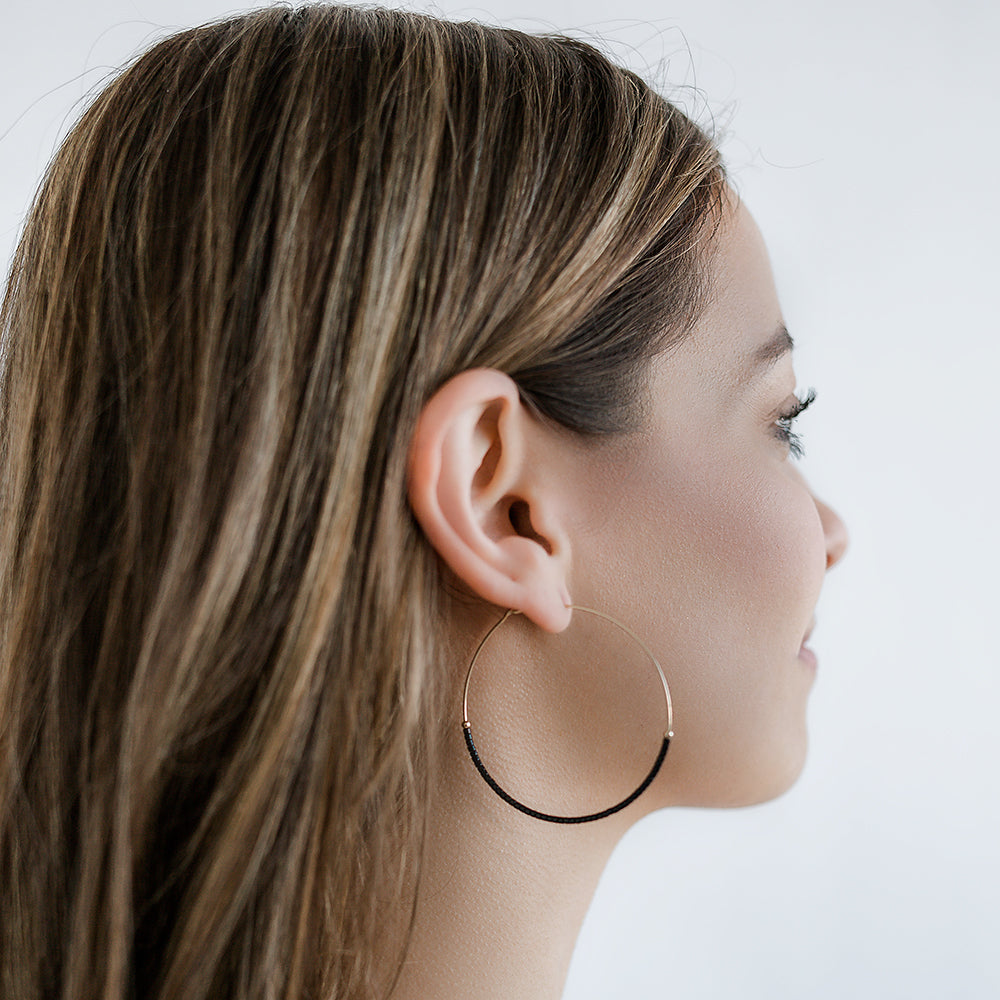 Half Moon Hoops - 14k Gold Filled – Hayden B. Jewelry