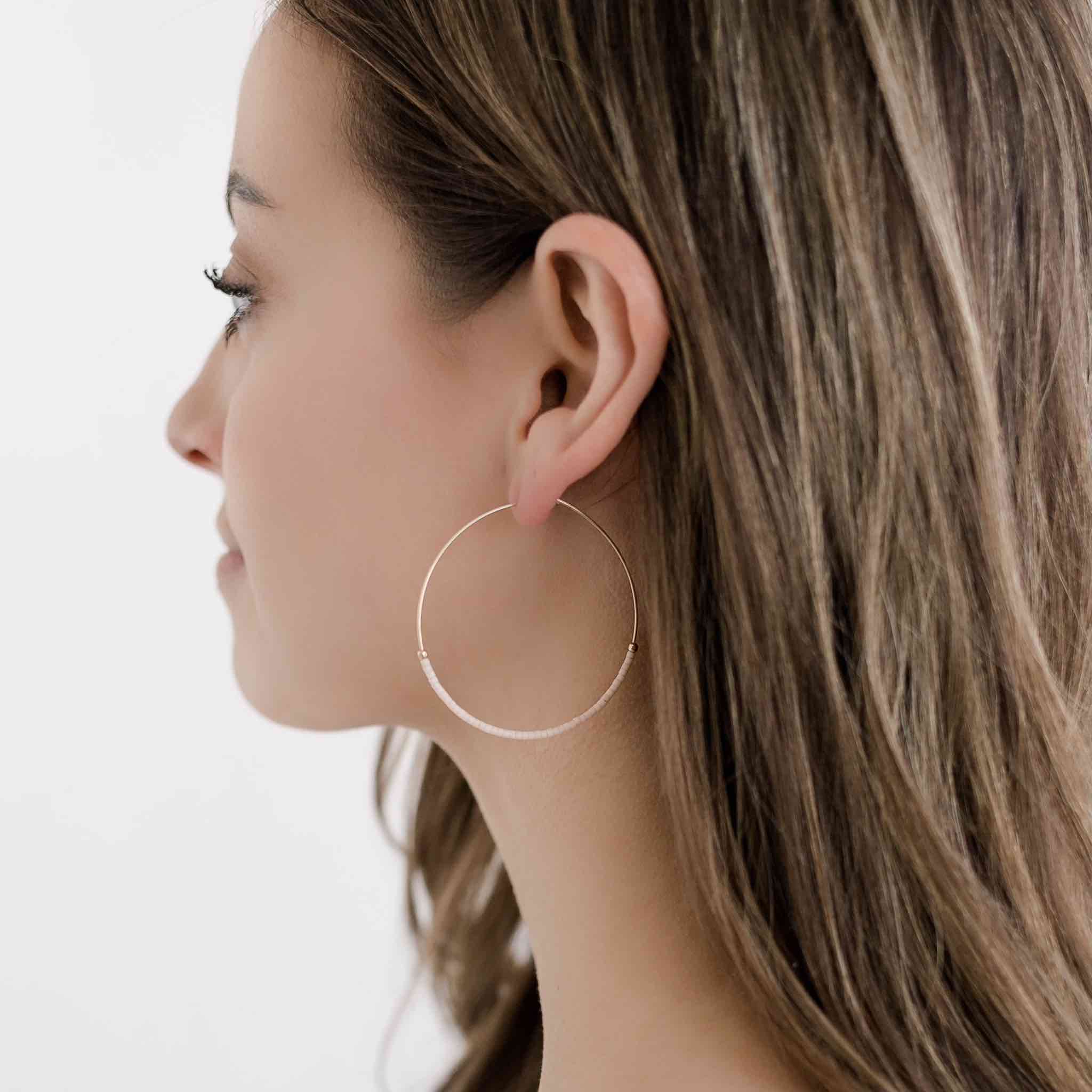 Half Moon Hoops - 14k Gold Filled – Hayden B. Jewelry