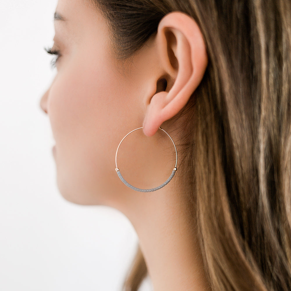 Half Moon Hoops - 14k Gold Filled – Hayden B. Jewelry