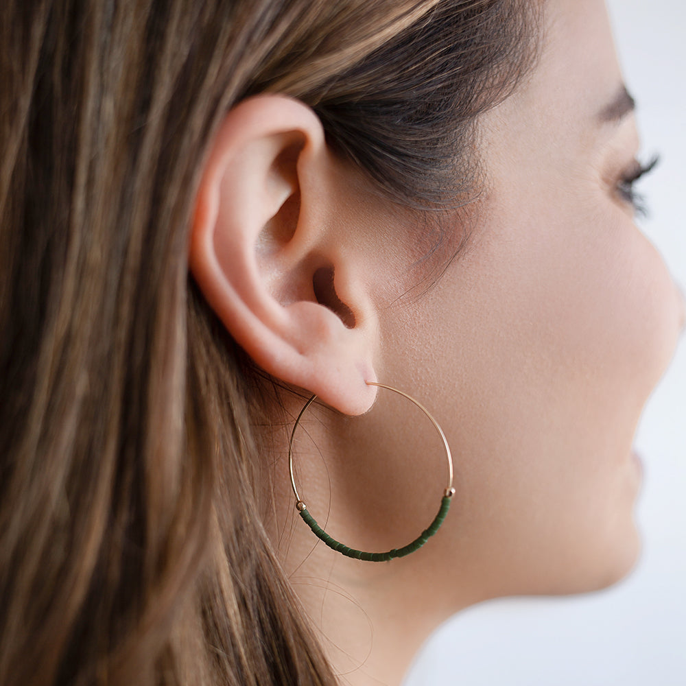 Half Moon Hoops - 14k Gold Filled – Hayden B. Jewelry