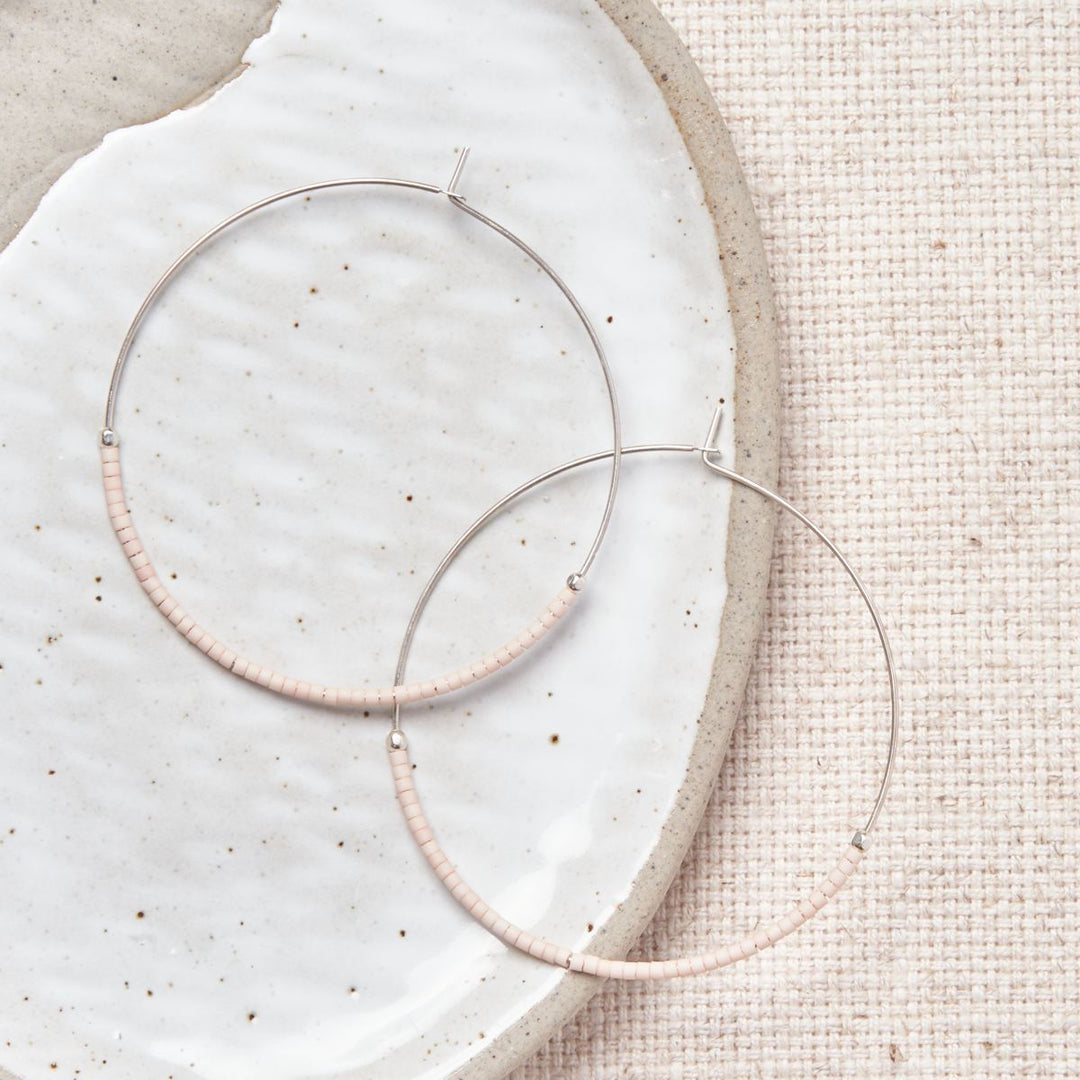 Half Moon Hoops - Sterling Silver – Hayden B. Jewelry