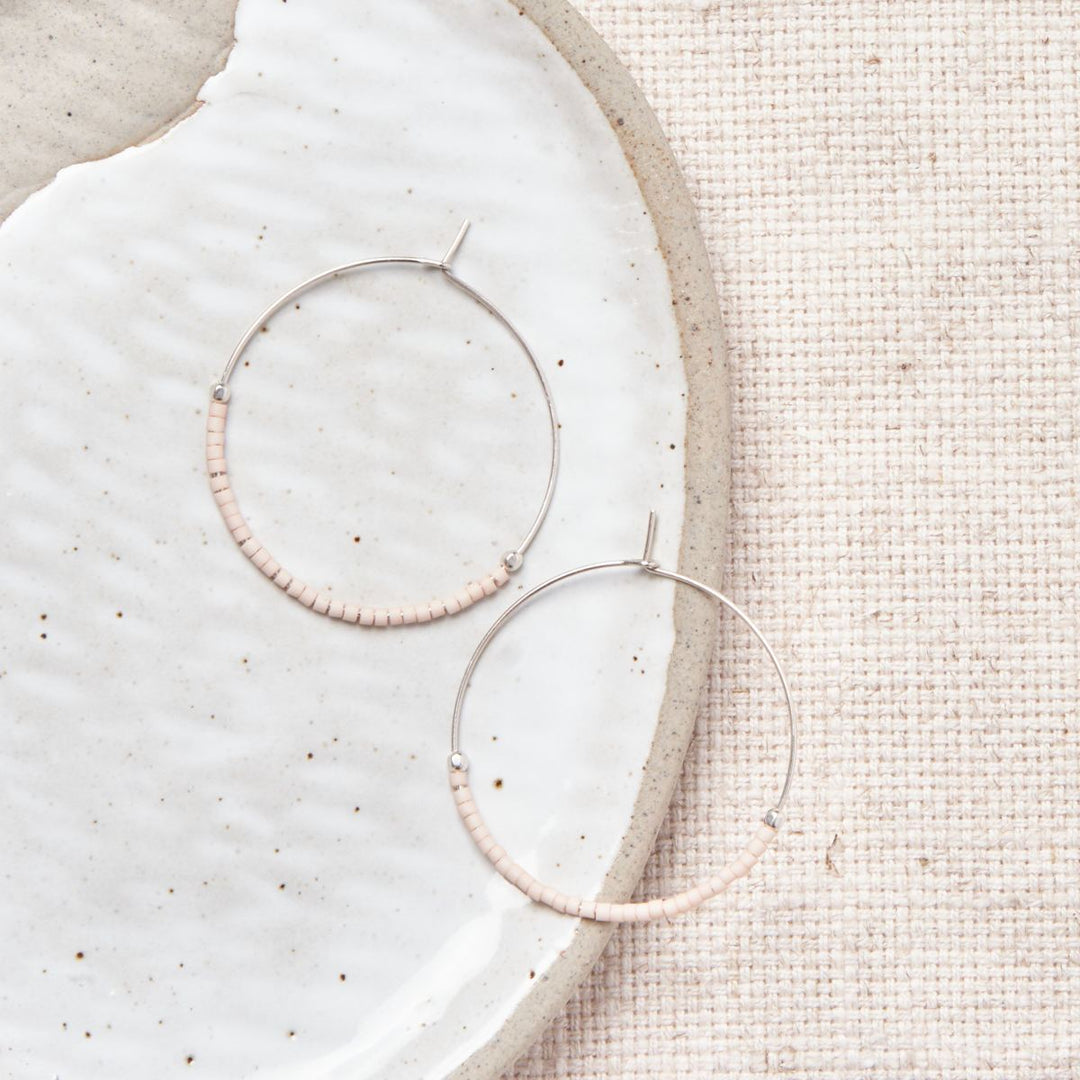 Half Moon Hoops - Sterling Silver – Hayden B. Jewelry