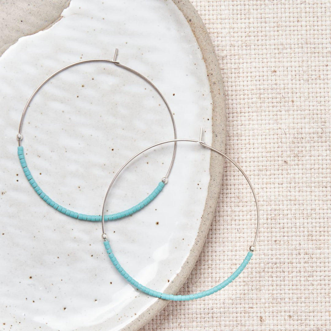 Half Moon Hoops - Sterling Silver – Hayden B. Jewelry