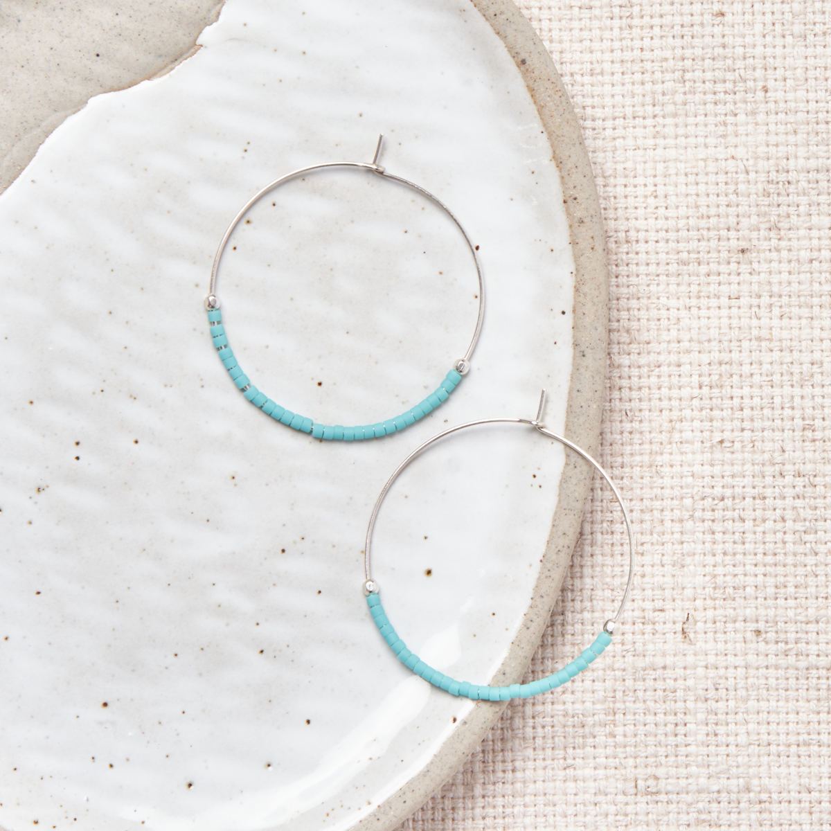 Half Moon Hoops - Sterling Silver – Hayden B. Jewelry